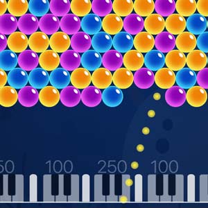BUBBLE SHOOT PIANO | Just Hot Games